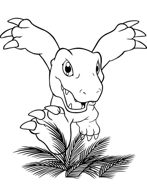 Agumon From Digimon Coloring Page Download Print Or Color Online For Free