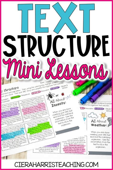 Text Structure Mini Lessons Ciera Harris Teaching Text Structure Lessons Teaching Text