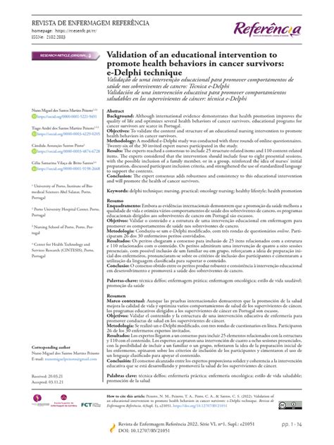 validation of an educational intervention to promote health behaviors