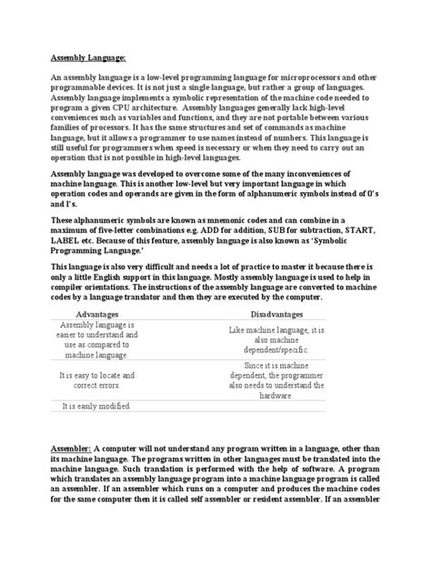 assembly language 1 pdf assembly language computer program