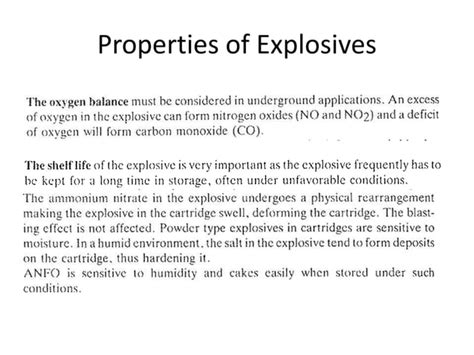 Propertiesofexplosivespptx Chemistry Science