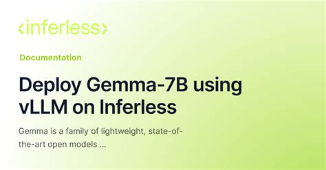 deploy gemma 7b using vllm on inferless inferless