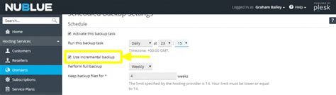 How To Backup And Restore Your Site Using Plesk Nublue