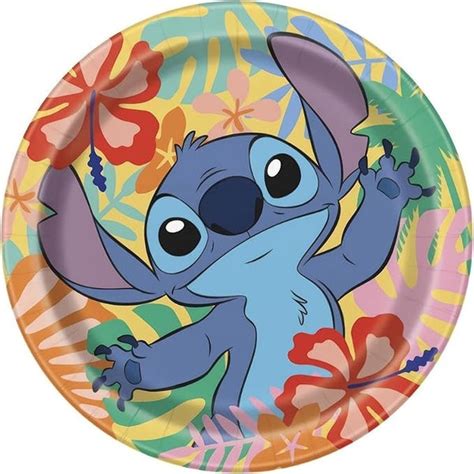 Disney Stitch 9 Plates 8 Count Party Stuff