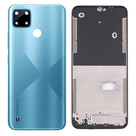 Realme C21Y Housing Middle Frame With Side Button And Camera Lens Complete Body Casing