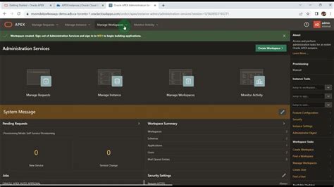 Workspace In Oracle Apex Youtube