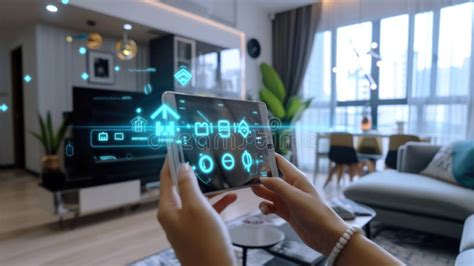 Smart Home Control Concept AIG Stock Illustration Illustration Of System Connectivity