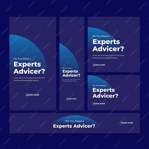 Premium Vector Modern Web Banner Ad Set Template Web Banner Template