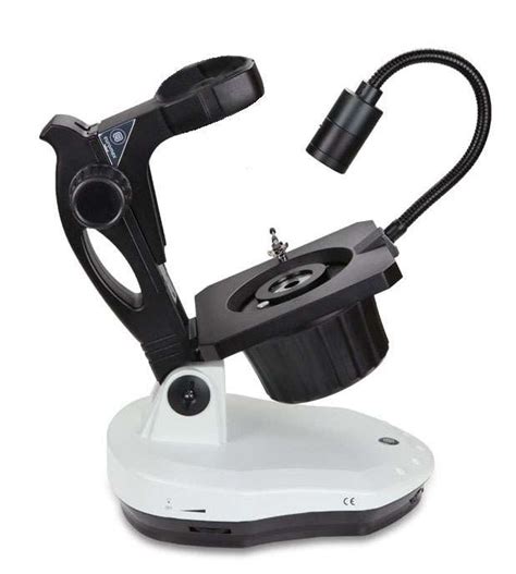 Gemmological Microscope Stand With Led Illumination