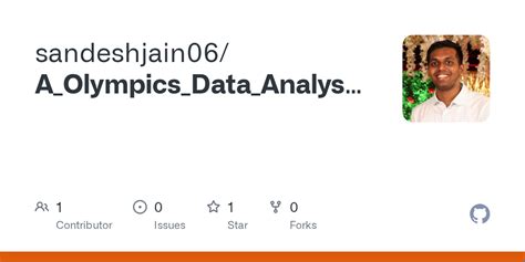 Github Sandeshjain06aolympicsdataanalysis Project