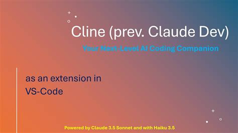 Cline Aka Claudedev Ai Coding Agent Rip Coding Youtube