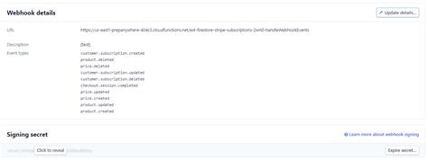 Node Js Run Subscription Payments With Stripe Firebase Extension Webhook Not Firing Stack