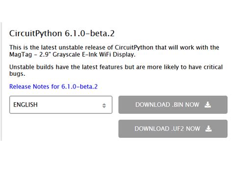 Install Circuitpython Adafruit Magtag Project Selector Adafruit