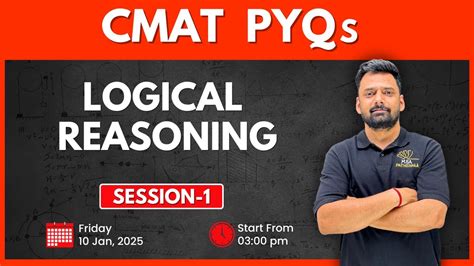 Logical Reasoning Pyqs Mukesh Sir Mba Pathshala Cmat2025 Youtube