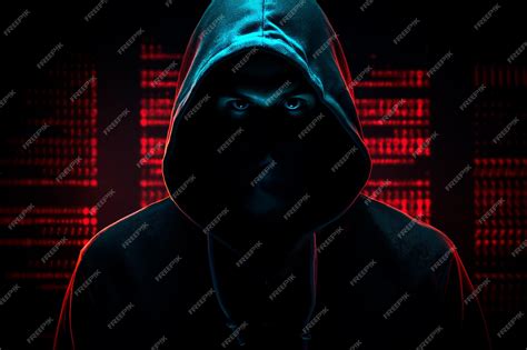Premium Ai Image Hacker In A Hoodie With Concealed Face Depicting Cyber Threats And Security