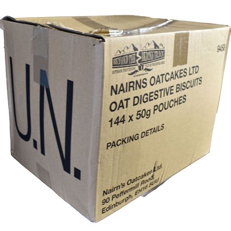 Bulk Buy British Army Ration Pack Military Nairns Oat Digestive Biscuits X 144 Preppers