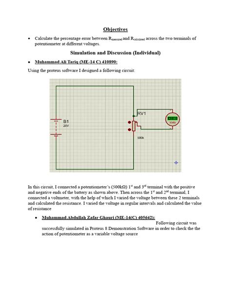 Calculations For Lab 09 Pdf Resistor Voltage