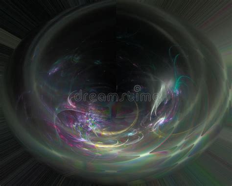 Abstract Decorative Effect Wave Fractal Imagination Design Swirl Stock Illustration