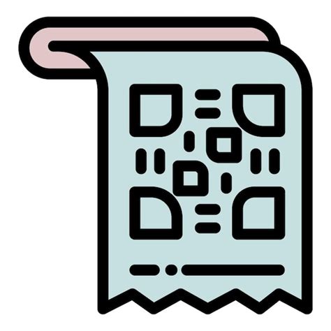 Premium Vector Qr Code Paper Icon Outline Vector Scanner Screen Hand Barcode