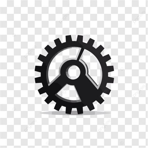 흰색 바탕에 기어 휠 아이콘 벡터 흰색 배경에 위조된 단순한 검은색 아이콘 그림자 없음 작은 프레임 중앙 Png 일러스트 및 벡터 에 대한 무료 다운로드 Pngtree