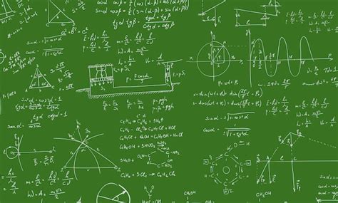 Premium Vector Math Science Vector Seamless Pattern With Handwritten