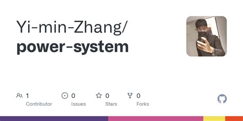 GitHub Yi Min Zhang Power System GitHub Yi Min Zhang Power System