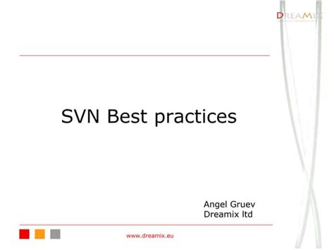 Svn Best Practices Ppt