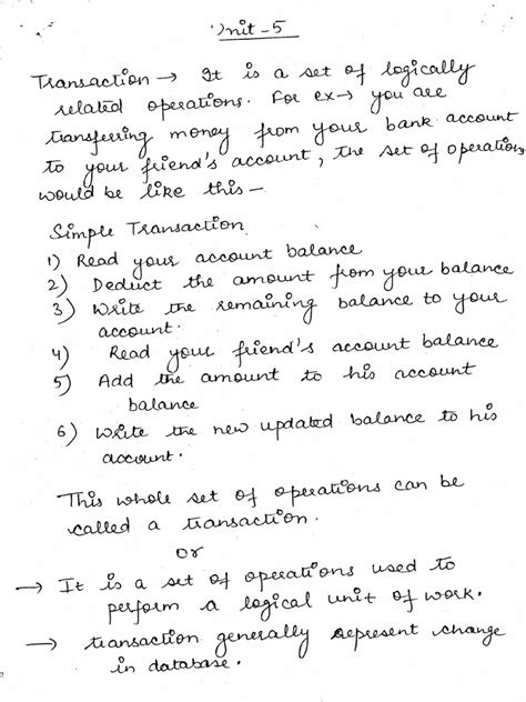 dbms unit 5 pdf