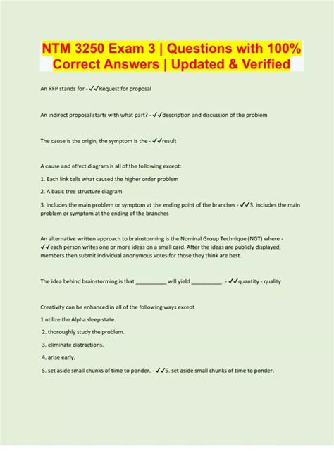 Ntm 3250 Exam 3 Questions With 100 Correct Answers Updated And Verified Ntm 3250 Stuvia Us