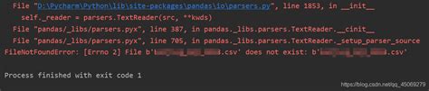 Python运行报错filenotfounderror Errno 2 File B‘xxxcsv Does Not Exist B