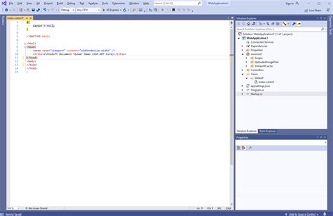 Add Web Document Viewer To An Aspnet Core Application