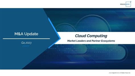 Cloud Computing Manda Update November 2023 Solganick