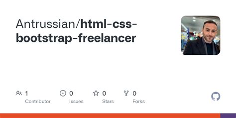 Github Antrussianhtml Css Bootstrap Freelancer