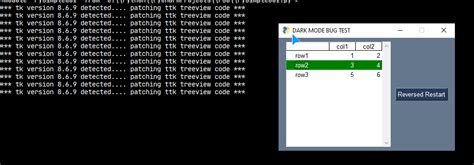 Bug Selected Row Colors Parameter In Tree Keeps Unchanged When Restart The Window Issue
