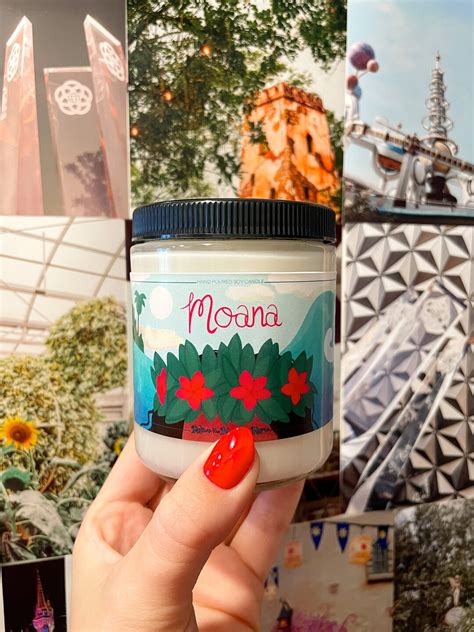 Moana Candle Disney Inspired Princess Maui Hei Hei Soy Wax Island