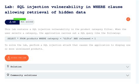 10 Sql Injection — Portswigger Darkrange Medium