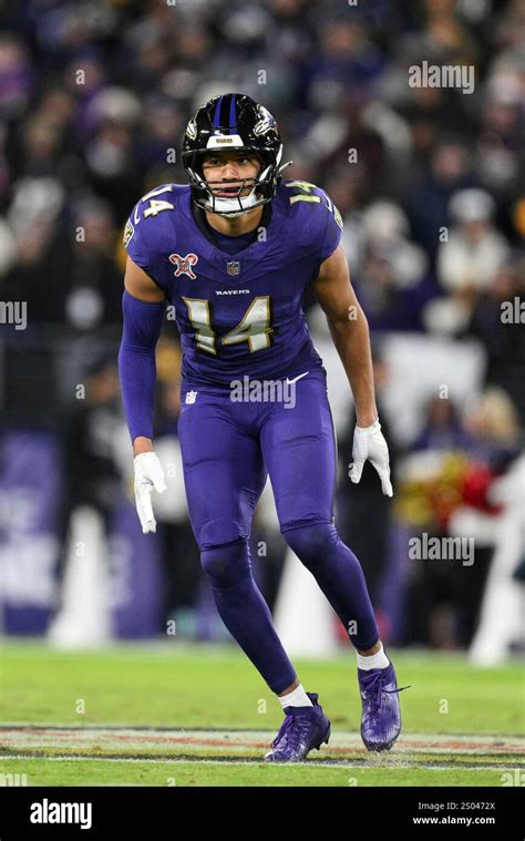 Baltimore Ravens Safety Kyle Hamilton 14 In Action During The Second