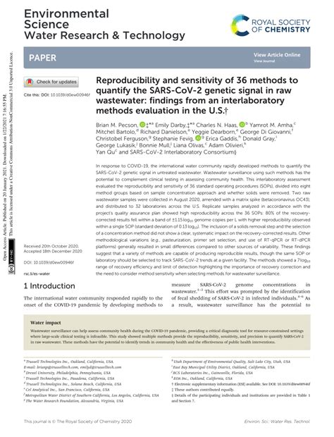 Pdf Reproducibility And Sensitivity Of 36 Methods To Quantify The