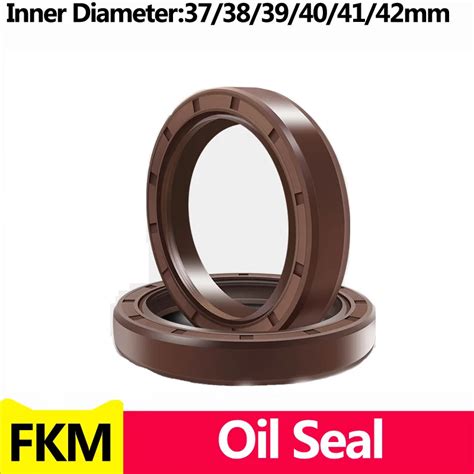 Fkm Framework Oil Seal Tc Fluoro Rubber Gasket Rings Cover Double Lip With Spring For Bearing