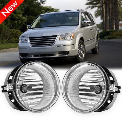 For Chrysler Town And Country 2005 2008 Clear Lens Pair Bumper Fog Lights