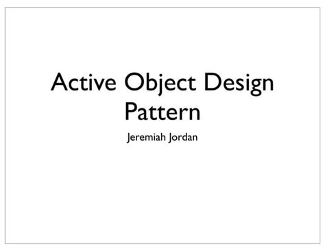 Active Object Design Pattern Pdf Programming Languages Computing