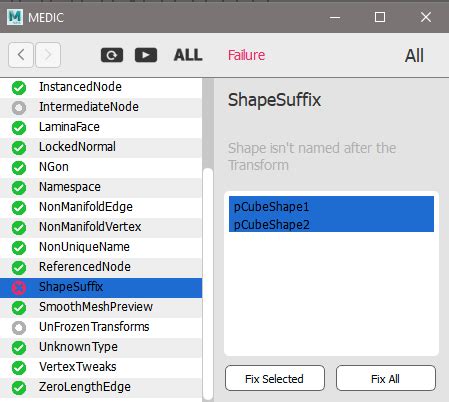 Medic In Pyblish Reusable Plugins For Maya Mesh Validation Pyblish Development Pyblish Forum