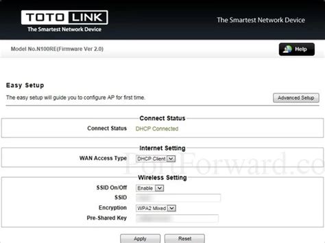 fastest totolink n100re router port forwarding steps