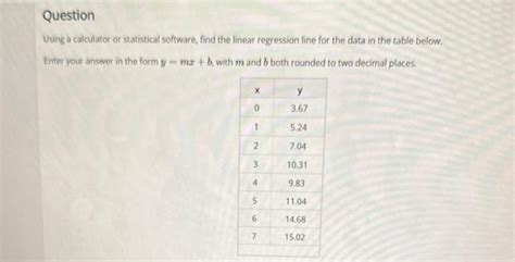 solved using a calculator or statistical software find the