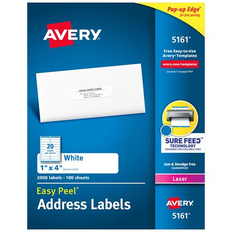 5161 Avery Mailing Labels