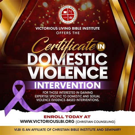 Certificate In Domestic Violence Intervention