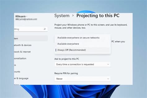 Projecting To This PC Is Always Off Ways To Fix It