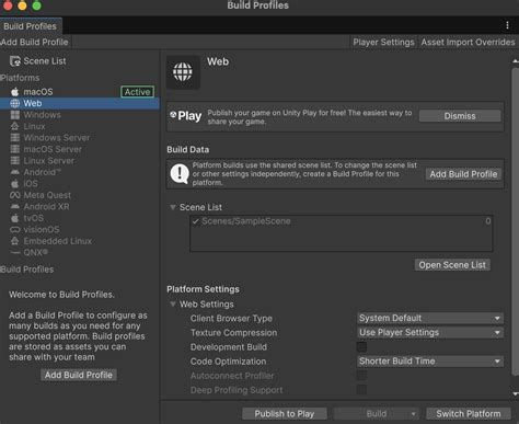 Publish On Unity Play Unity Learn
