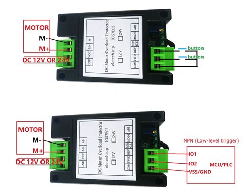 Generic Dc 12v 24v Brushed Motor Forward Reverse Controller Overload Overcurrent Short Circuit