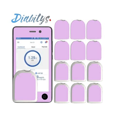 lilac omnipod insulin pump sticker omnipod pdm sticker omnipod dash